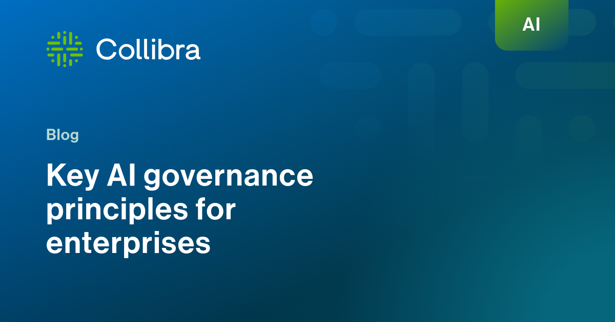 Key AI governance principles for enterprises | Collibra