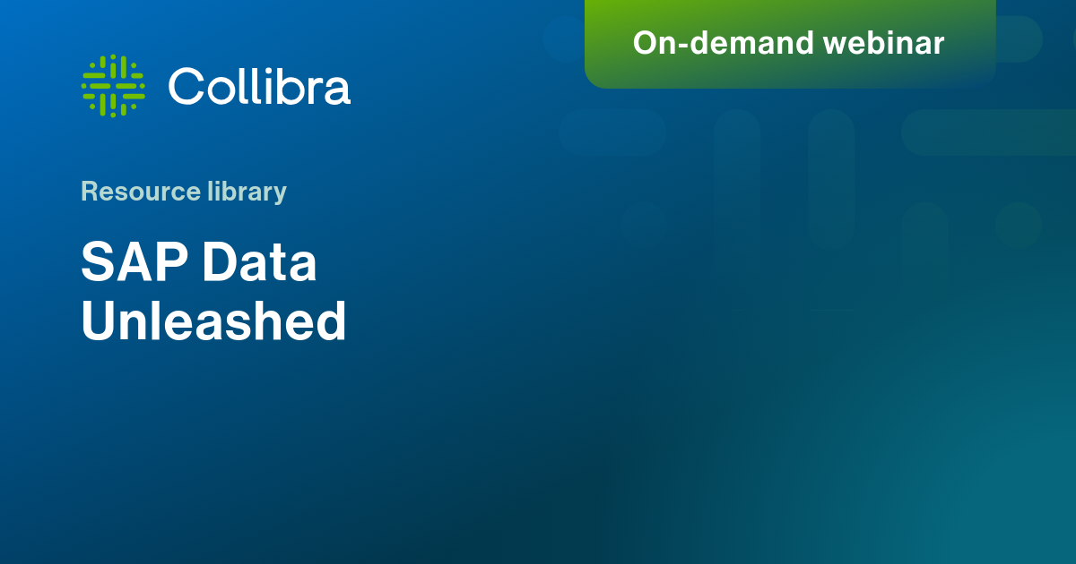 SAP Data Unleashed | Collibra