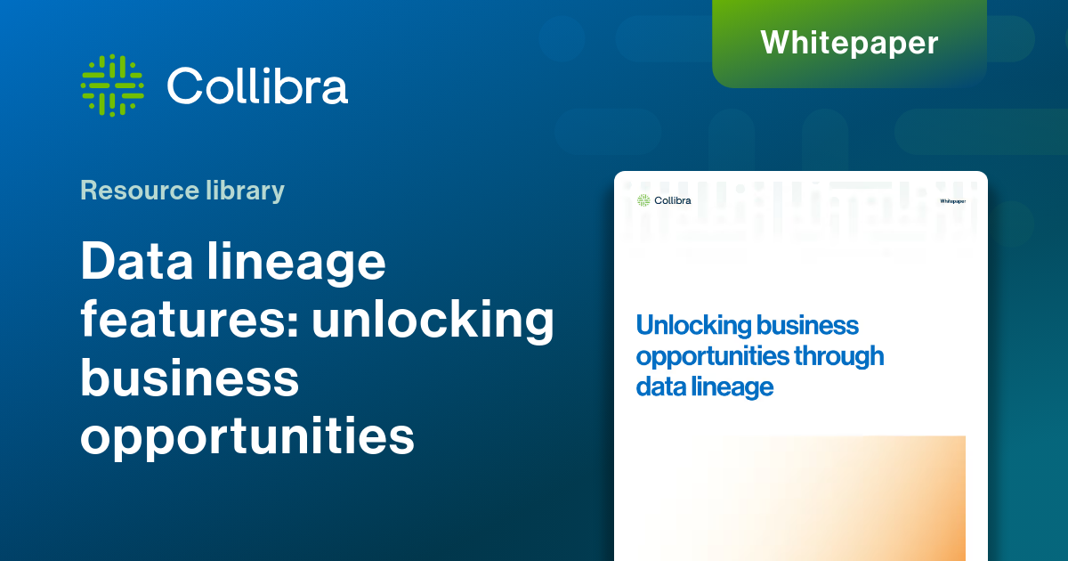 Data lineage features: unlocking business opportunities | Collibra