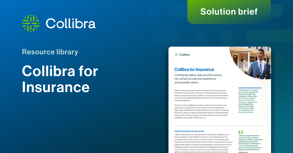 Collibra for Insurance | Collibra