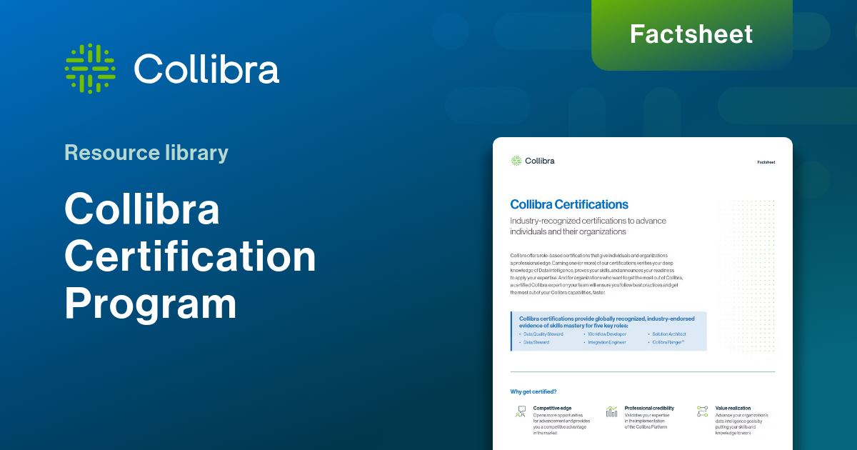Collibra Certification Program | Collibra