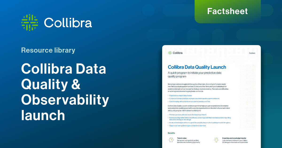 Collibra Data Quality & Observability launch | Collibra