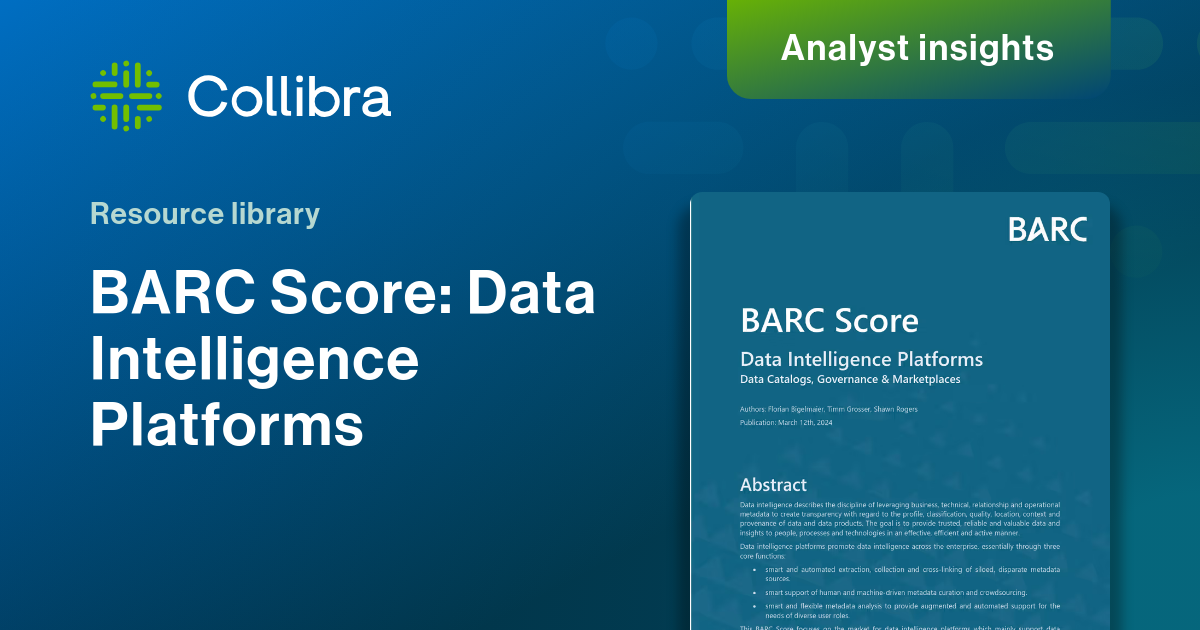 Unlock BARC Score Insights on Data Intelligence Platforms | Collibra